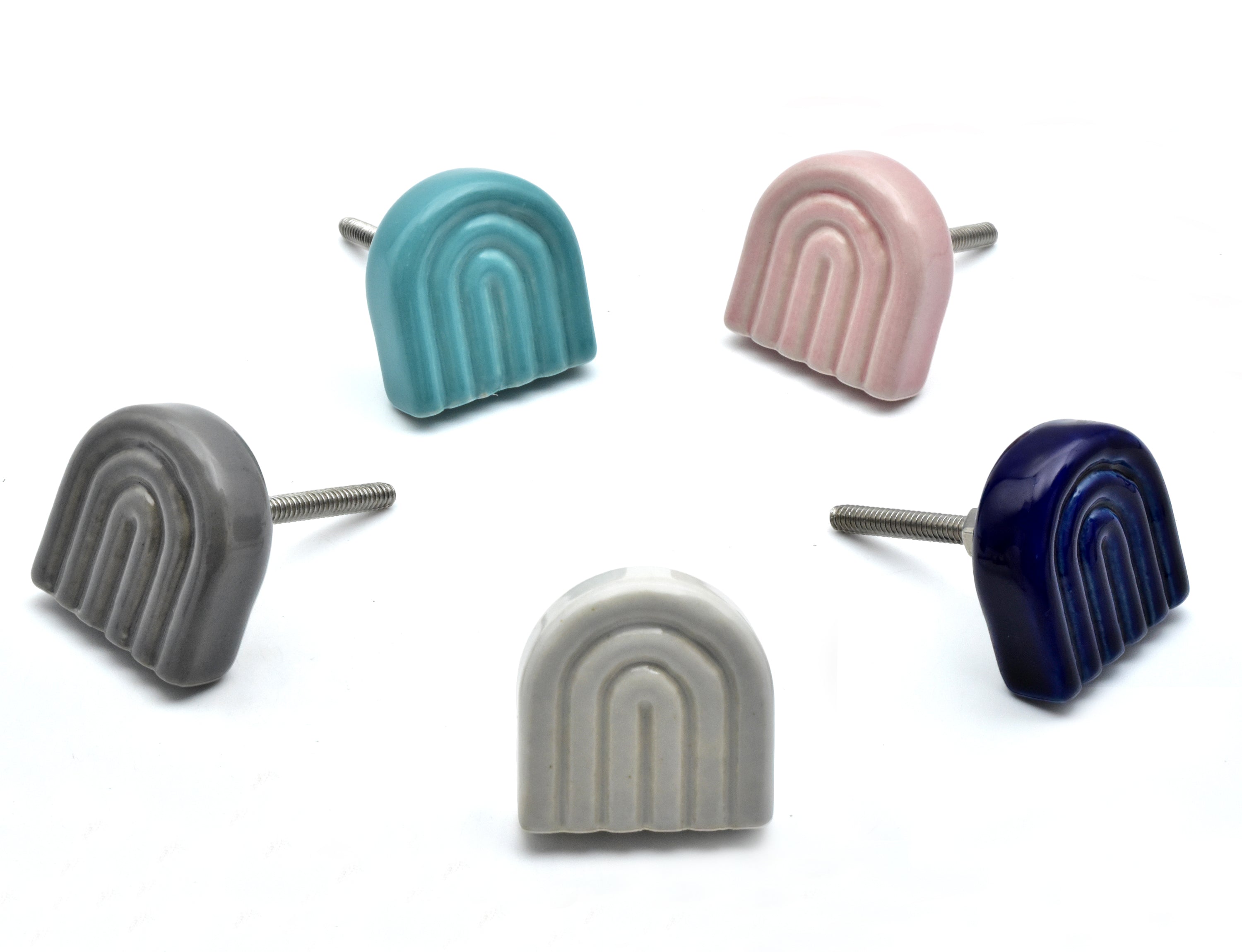 EXQUISITE U-SHAPE MULTI COLOR CERAMIC CABINET KNOBS – SHILPWARE